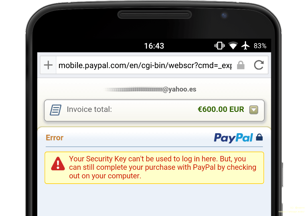 PayPal Doesn t Care About 2FA Security Terence Eden s Blog PayPal Doesn t Care About 2FA Security Terence Eden s Blog